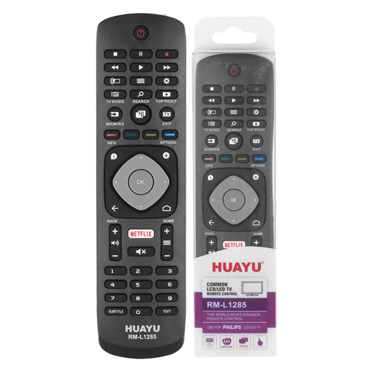 Telecomanda HUAYU, Universala LED Philips Smart cu Netflix pentru model 996599004210 - eMAG.ro