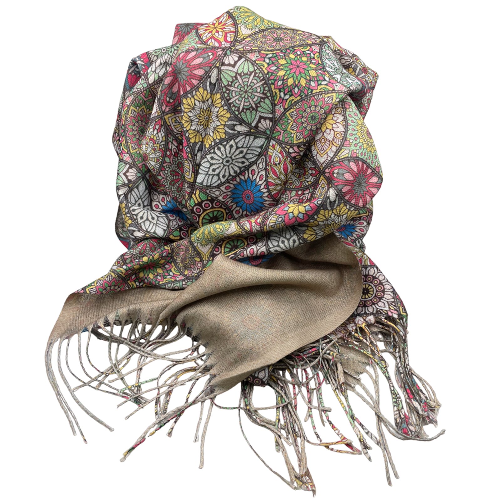 Esarfa cu 2 fete Cashmere Michelle, Multicolor - eMAG.ro