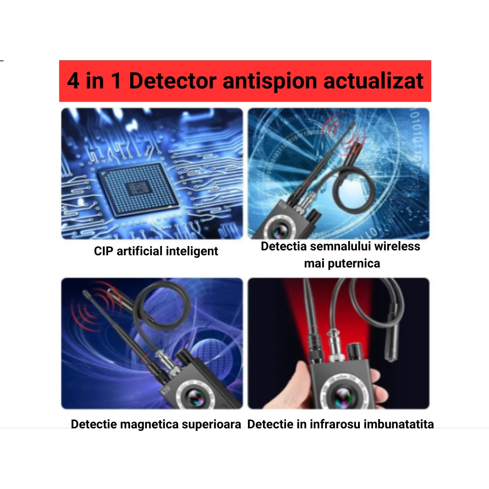 Detector Camere, Microfoane Ascunse, Sisteme GPS/GSM, Multifunctional ...