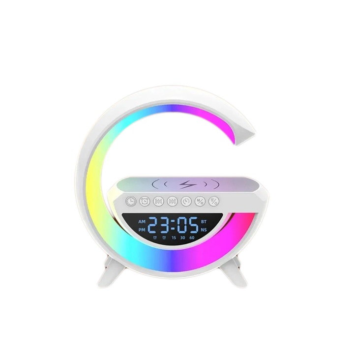 Incarcator Rapid Wireless 15W, 5 in 1 cu Bluetooth, Ceas, Speaker ...