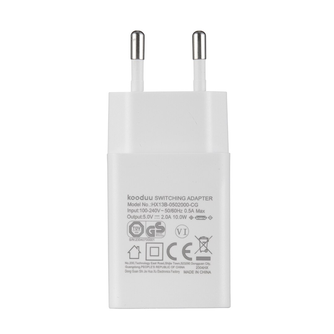 Incarcator priza Type-C, 10W, Output 5V-2A, Kooduu USB-A, White - eMAG.ro