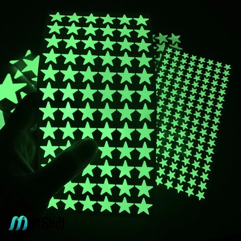 Stickere Decorative de Perete, Set 384 Stelute Fosforescente ...