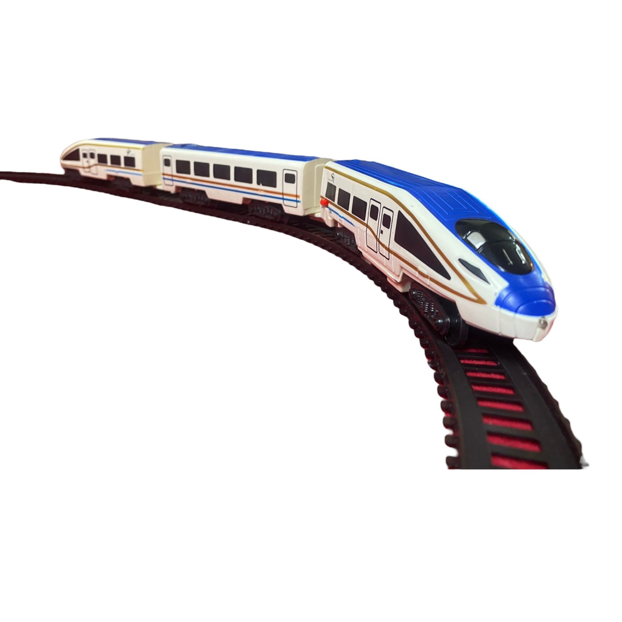 Електрическа влакова верига, включени звуци и светлини, включва 1 ...