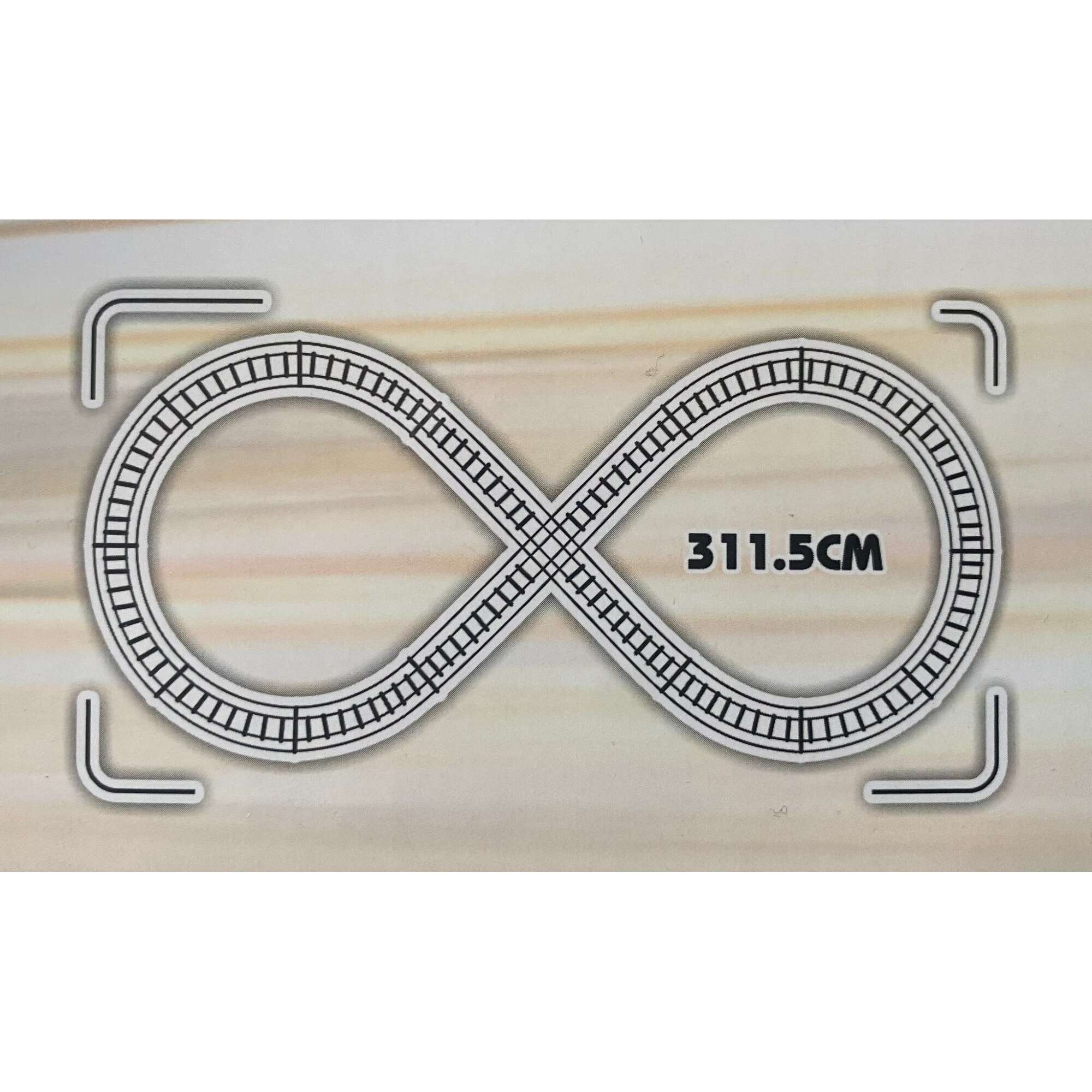 Електрическа влакова верига, включени звуци и светлини, включва 1 ...