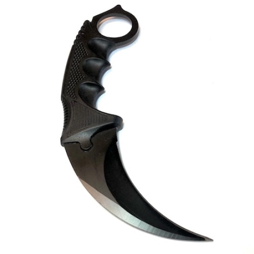 Cutit CS:GO Counter-strike Karambit, Fara Tais, 19 cm, Negru - eMAG.ro