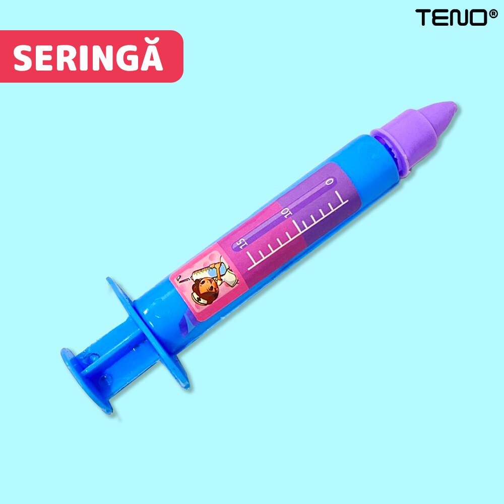 Set Trusa Medicala Asistenta Doctor Teno®, joc de rol, 13 accesorii si ...