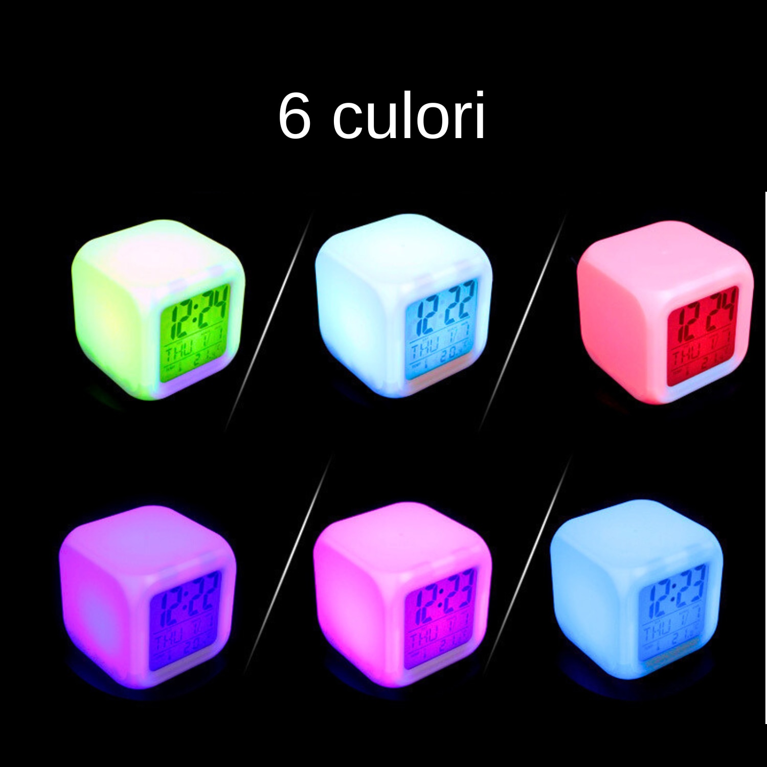 Ceas Decorativ cu Alarma RealVDM®, Minecraft TNT, Iluminat LED cu ...