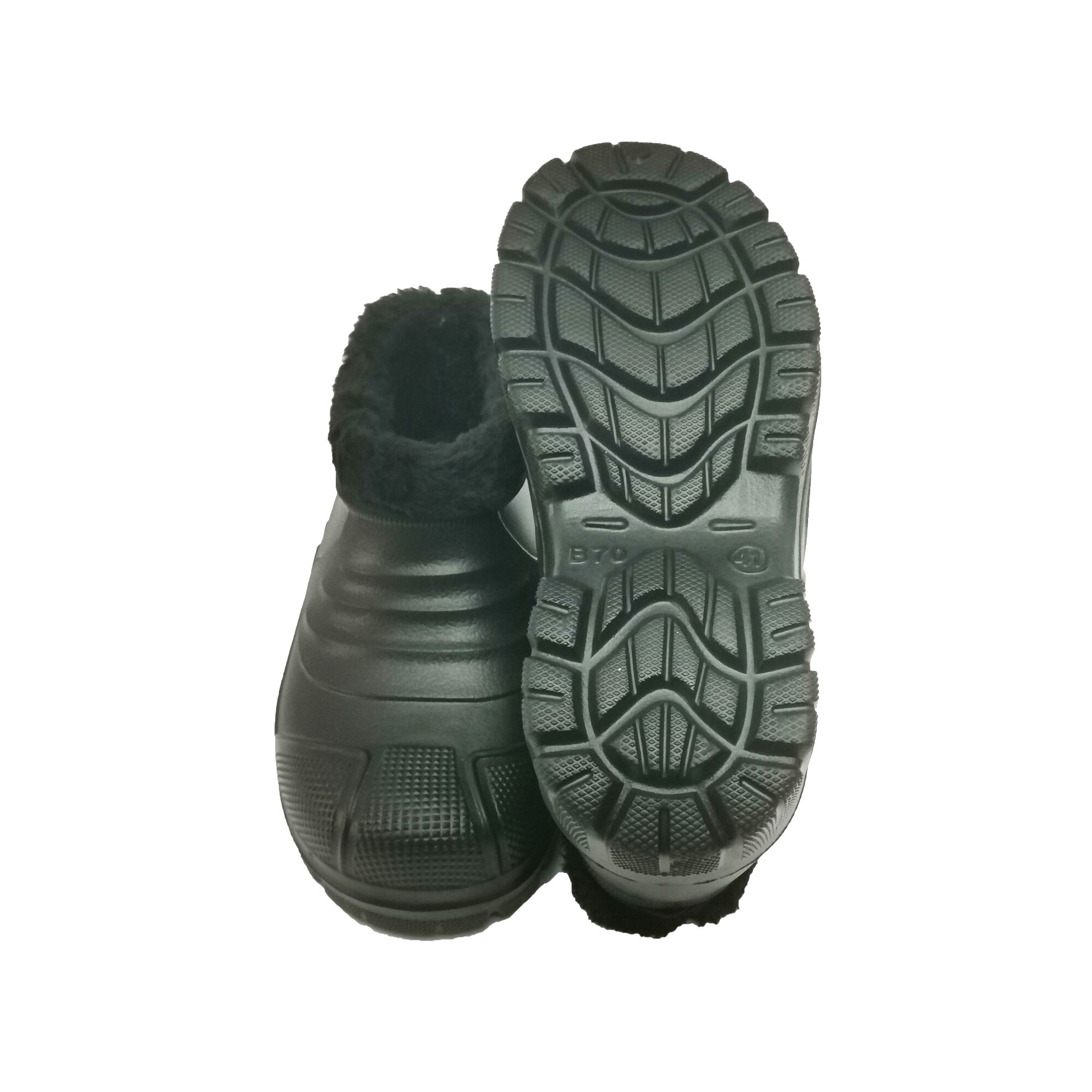 Saboti barbati imblaniti Hiboots din spuma EVA, Negru 44 EU - eMAG.ro