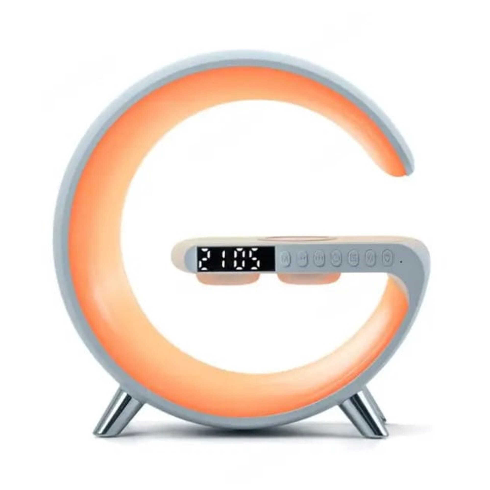 Lampa Smart LED si Incarcator Wireless 15W, Lumini Ambientale ...