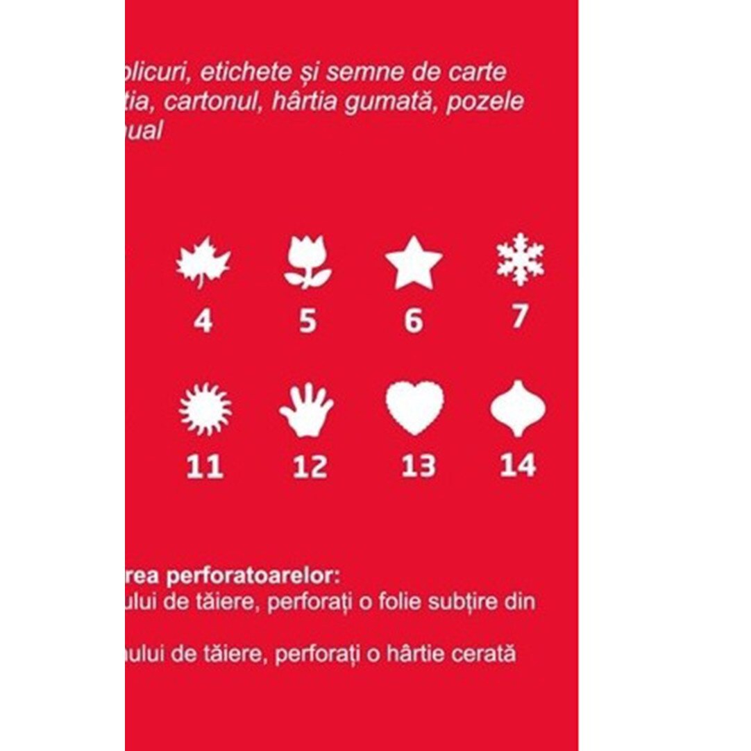 Perforator DACO Hobby, Model Floare 2, Plastic/Metal, Perforare 3.8 cm ...