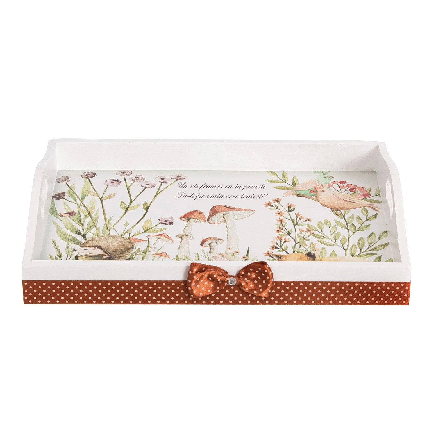 Set turta/mot Animale din Padure, 7 piese, culoare multicolor, 35x25 cm ...