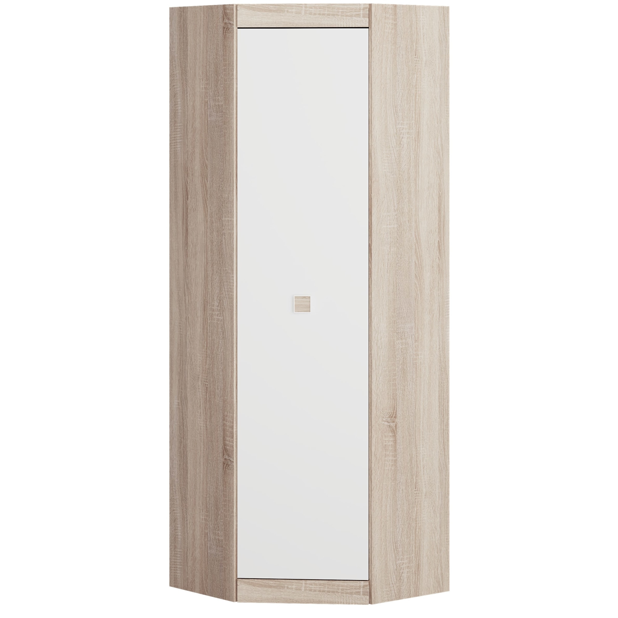 Dulap de colt Sonata 700, Everest, 70 x 70 x 205 cm, Stejar Sonoma/Alb ...