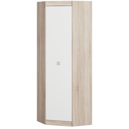 Dulap de colt Sonata 700, Everest, 70 x 70 x 205 cm, Stejar Sonoma/Alb ...