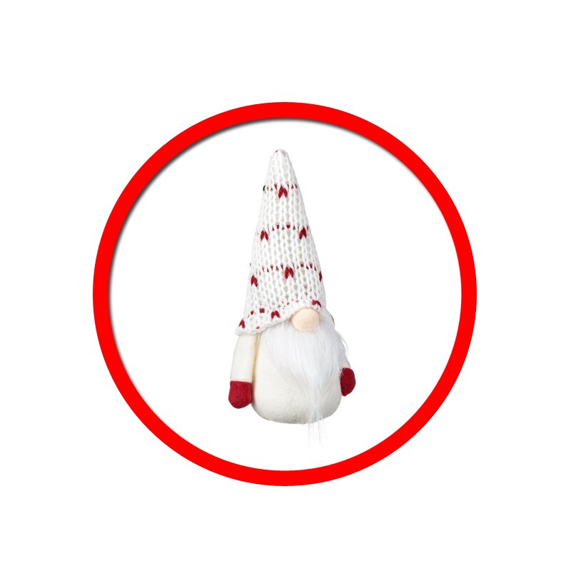 Ornament pentru Craciun, Figurina Pitic, Caciula alba, 17 cm, ATU ...