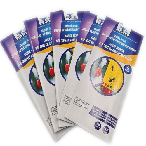 Set 5 capcane anti insecte, afide, trips, musculita alba, pentru ...