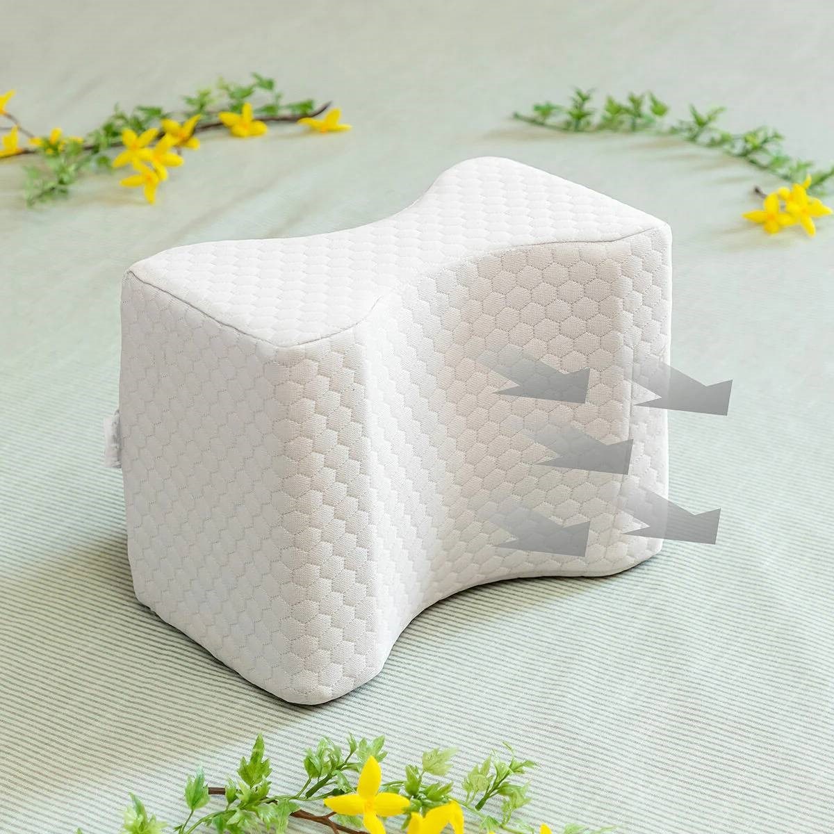 Perna ergonomica pentru genunchi si picioare, din spuma cu memorie ...
