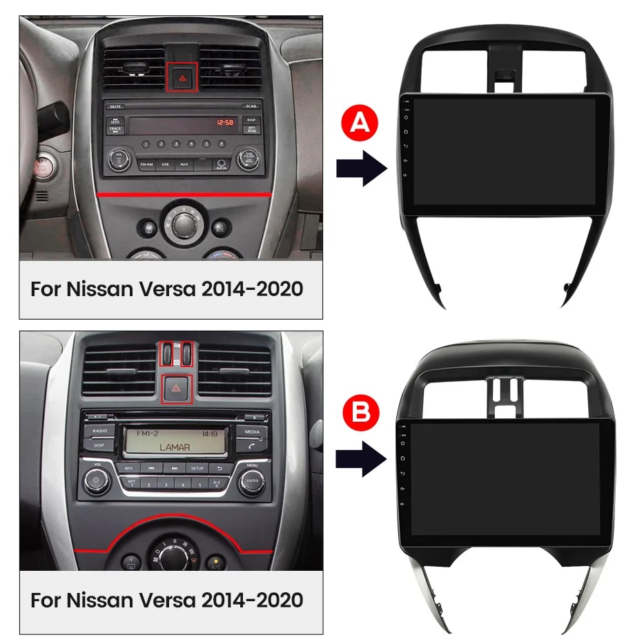 Навигация за Nissan Versa от 2014 - 2020, NAVIGPS, Android 13, Wireless ...