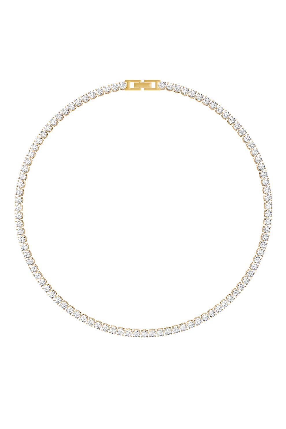Maison Pauline, Colier tenis placat cu aur de 14K, Auriu - eMAG.ro