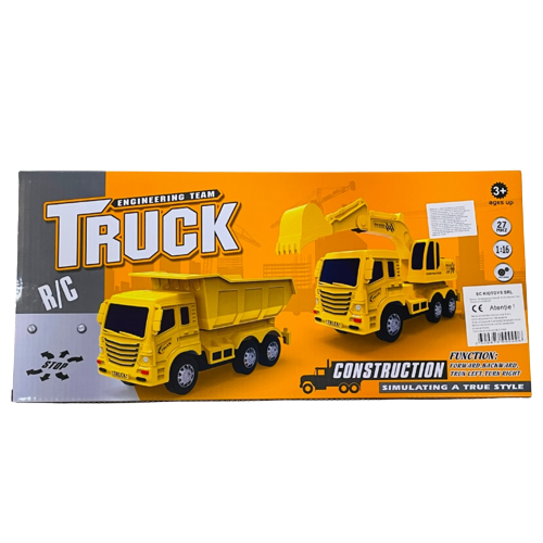 Camion cu telecomanda, macara PowerTruck, 45 x 11x 17 cm - eMAG.ro