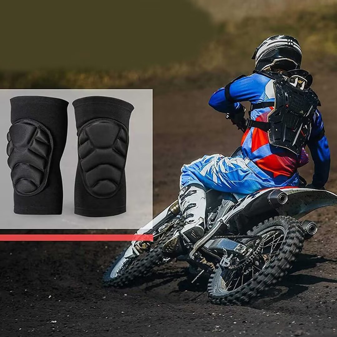 Genunchiere sport de protectie, Sunmostar, Burete, Negru - eMAG.ro