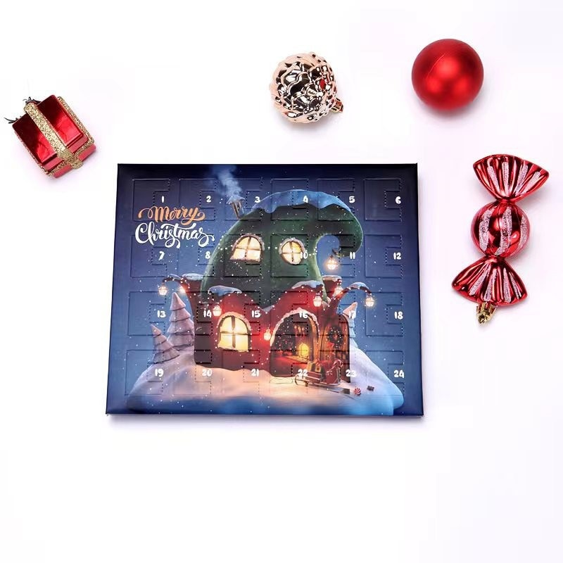 Set Calendar Advent DIY cu tematica de Craciun, doua bratari de dama cu ...