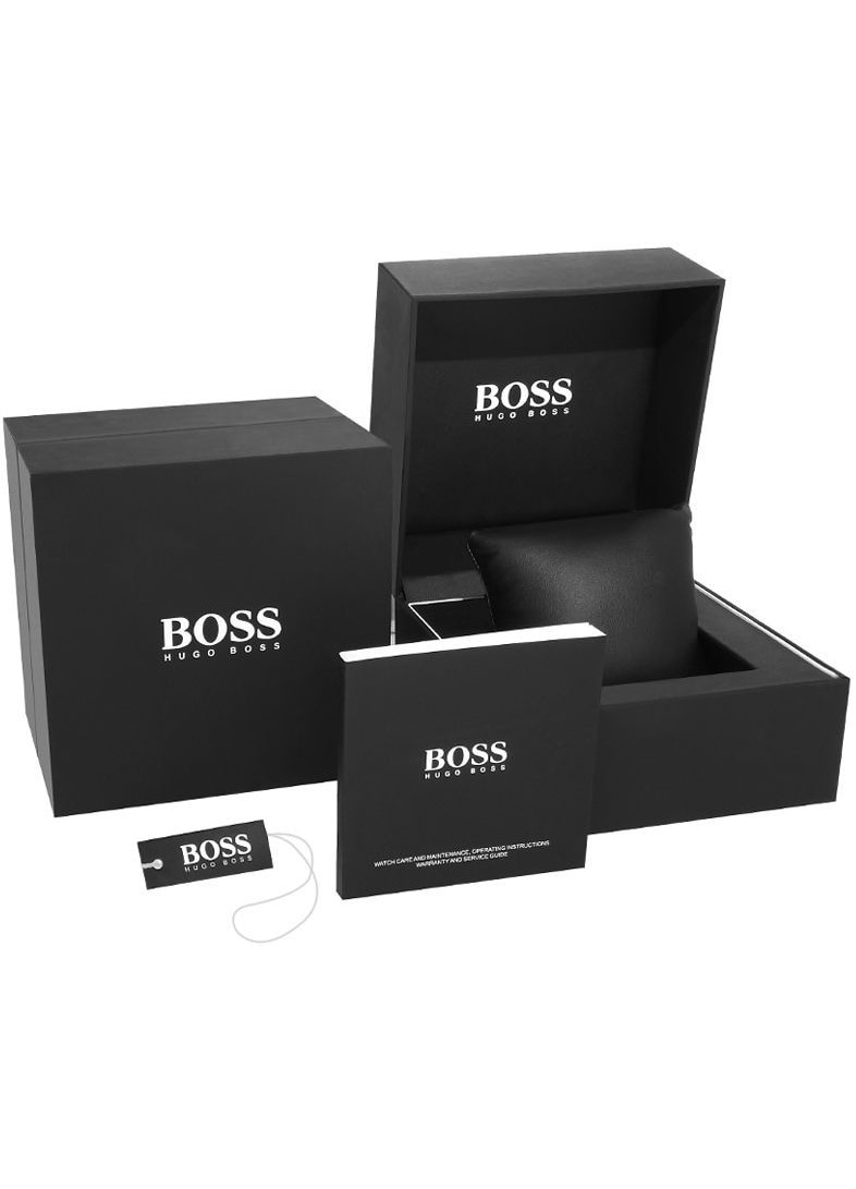 Ceas barbati, Hugo Boss, Sticla/Inox, 10 Bar, Negru - eMAG.ro