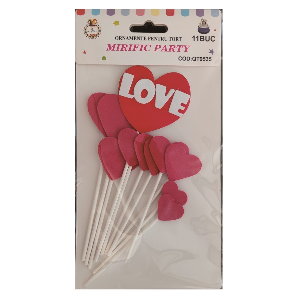 Topper rosu, inima, love - eMAG.ro