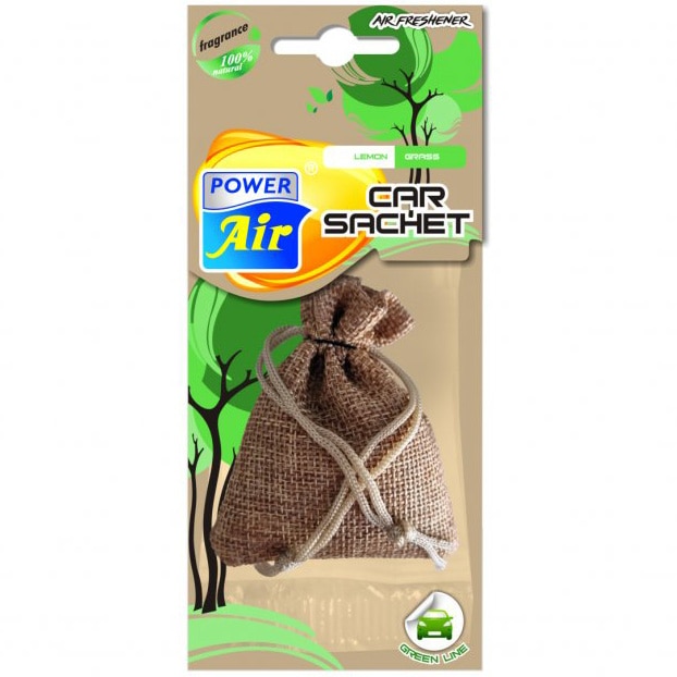 Odorizant auto saculet Car Sachet Green Line Lemon Grass Power Air ...