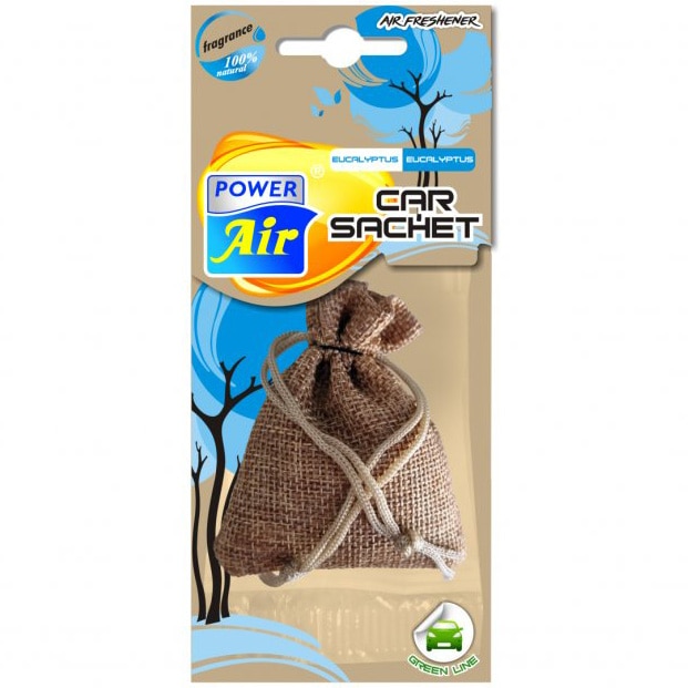 Odorizant auto saculet Car Sachet Green Line Eucalipt Power Air - eMAG.ro