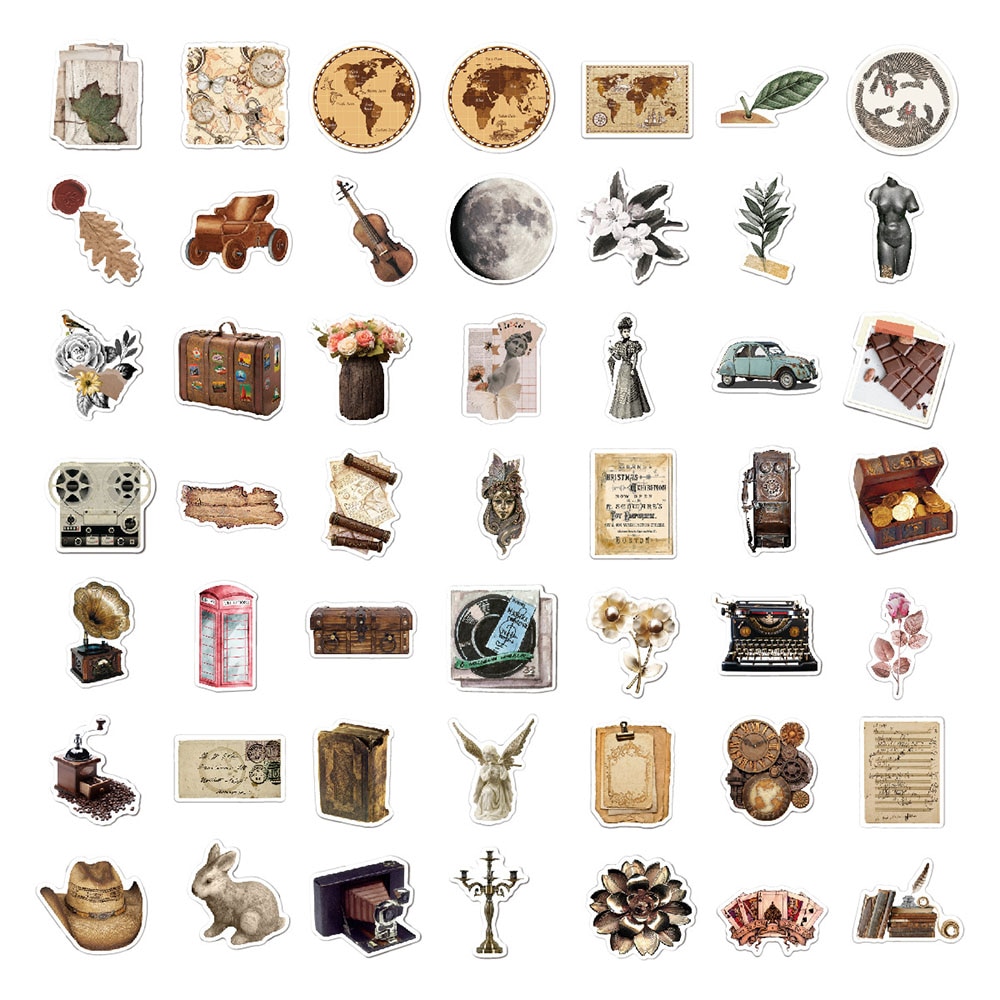 Set 100 stickere decorative, rezistente la apa, 6-8 cm, multicolor ...