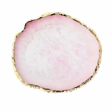 Paleta de amestecare culori, Rasina, Roz/Auriu - eMAG.ro