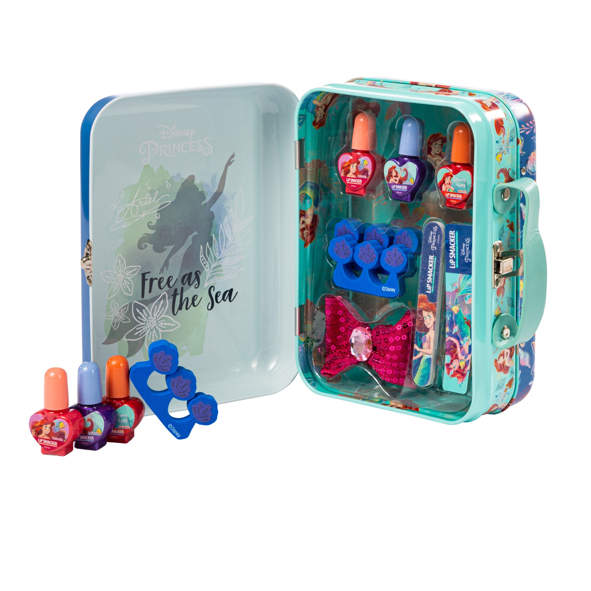 Set de machiaj pentru copii Princess Princess Ariel, cu cutie de pranz ...