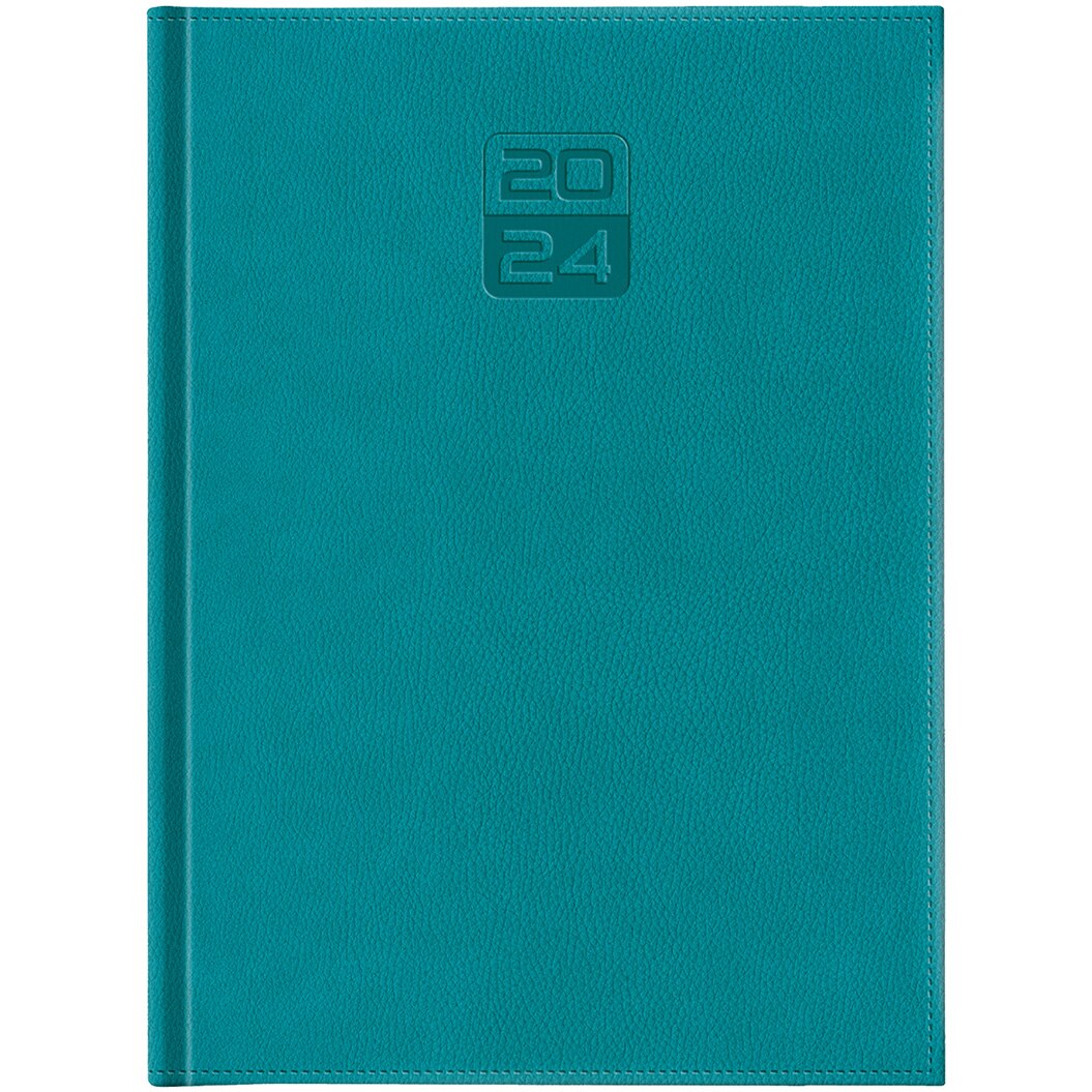 Agenda Dakota A4 datata, hartie ivory, coperta turcoaz - eMAG.ro