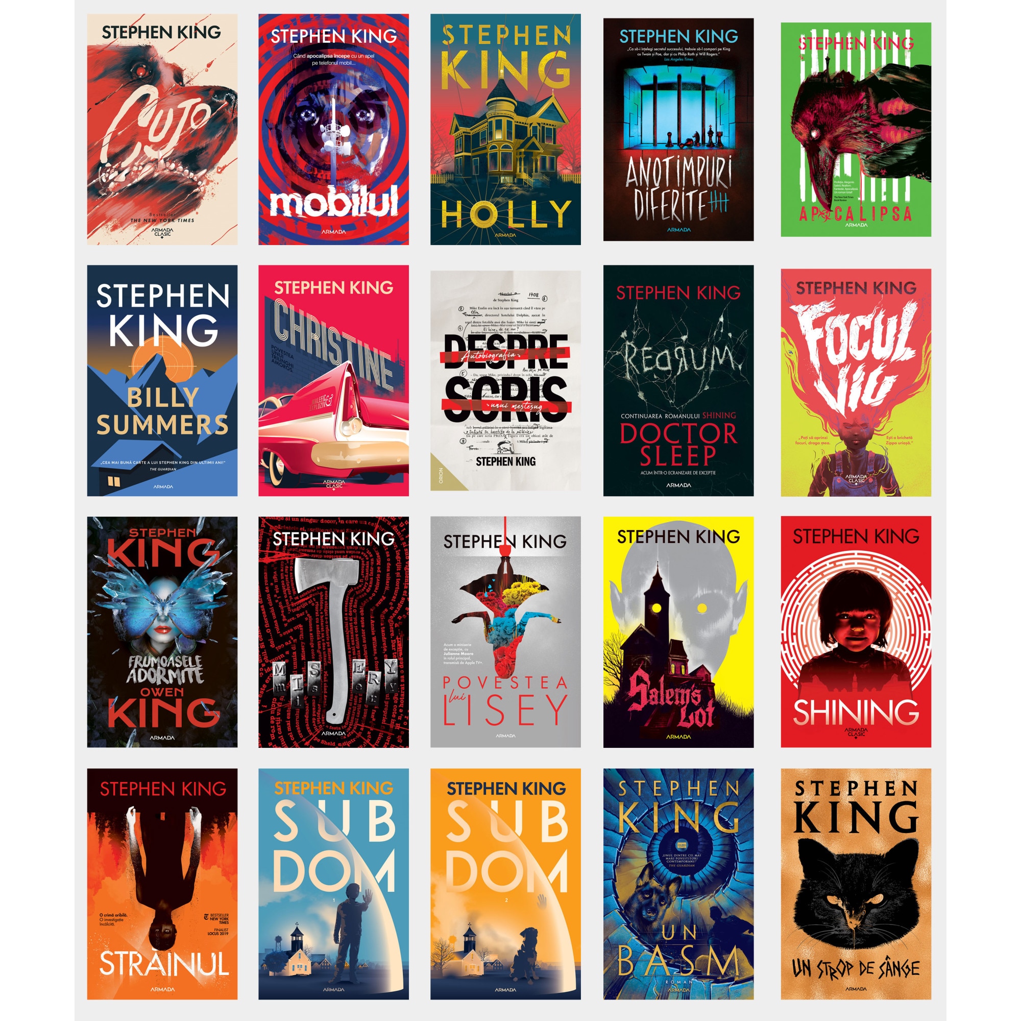 Pachet Complete Collection Stephen King 20 volume - editura Nemira ...