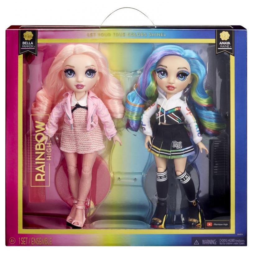 Set 2 papusi Rainbow High Bella & Amaya, 30 cm, Multicolor - eMAG.ro