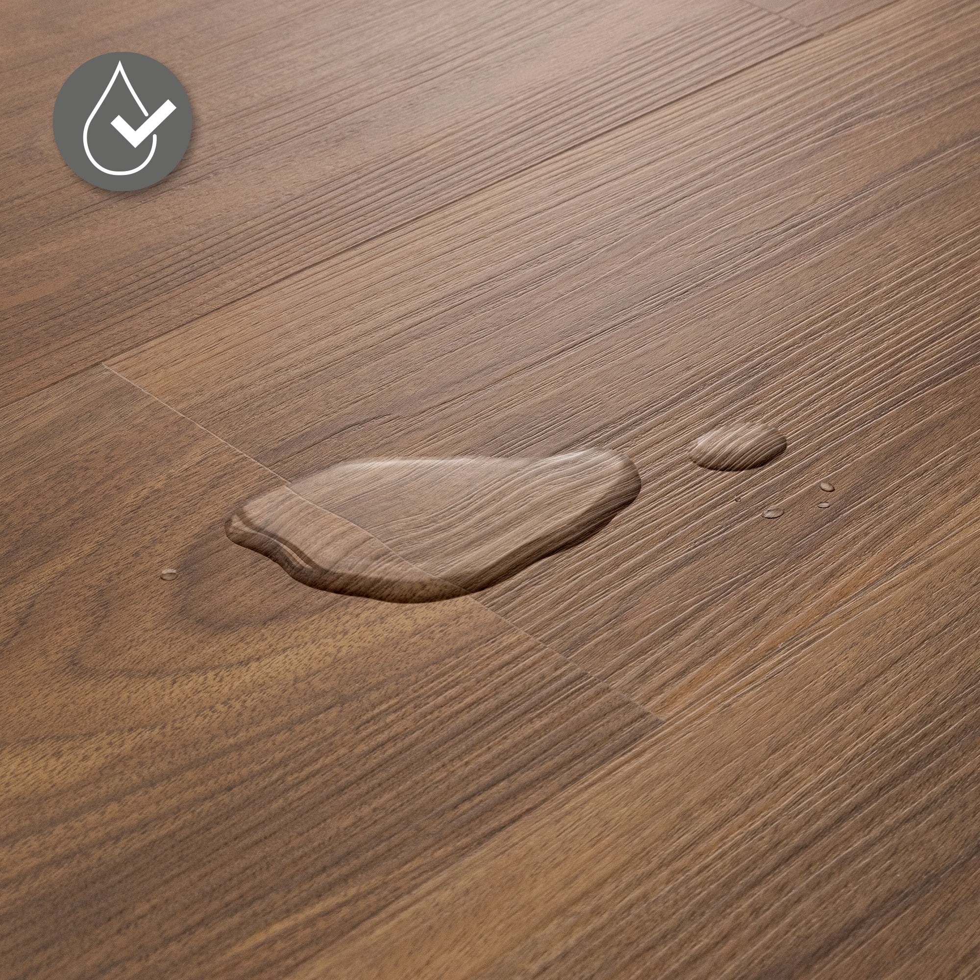 Parchet din PVC ML-Design, maro, sistem click, rapid si usor de ...