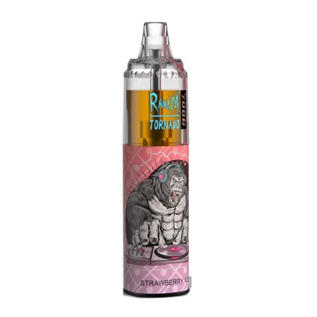 Tigara electronica RandM Tornado 7000 puff cu nicotina 2% Capsuni ...
