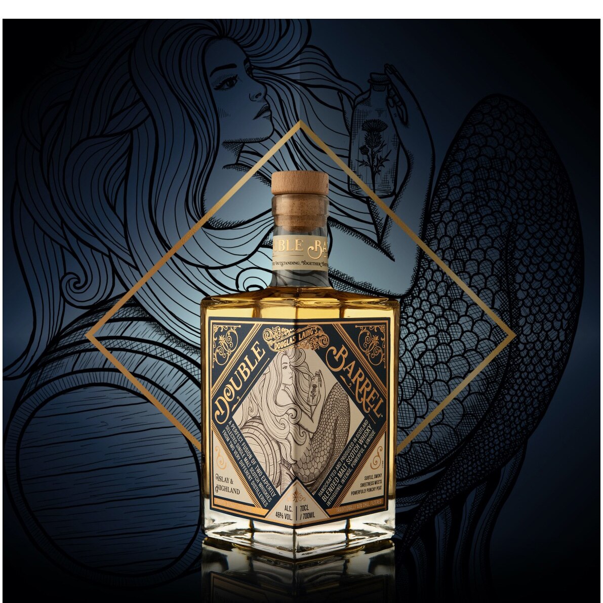 Whisky Double Barrel Islay & Highland 46%, Cutie, 0.7l - eMAG.ro