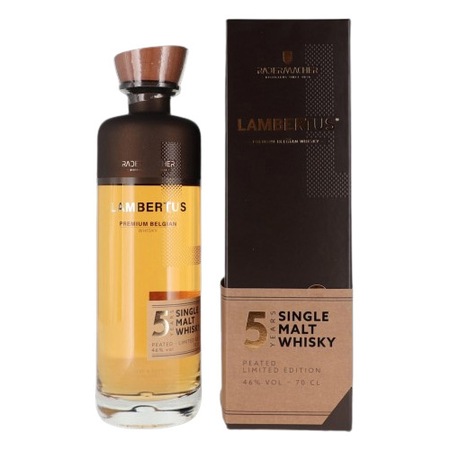 Whisky Lambertus 5 Years Single Malt Peated 46%, Cutie, 0.7l - eMAG.ro