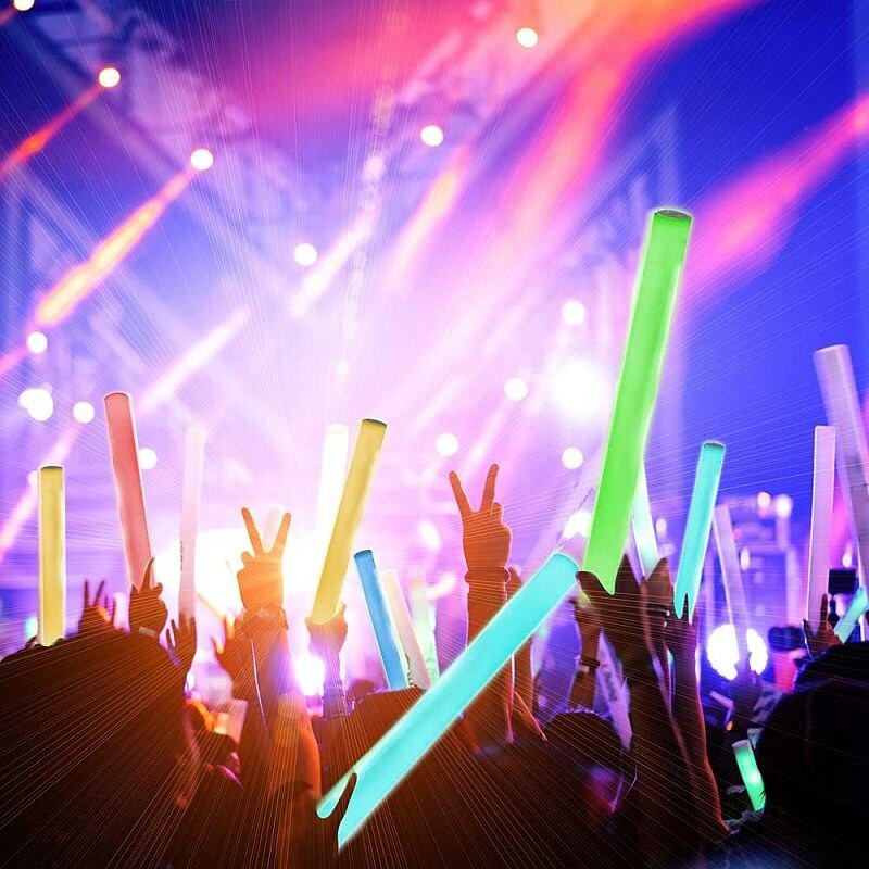 Bagheta foam stick cu LED multiple culori, PROCART, 6 functii iluminare ...