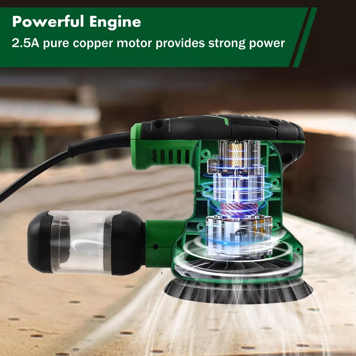 Slefuitor Orbital, SHAWTY, S0045, 450 W, 125 mm, 7000-14000 RPM, 6 ...