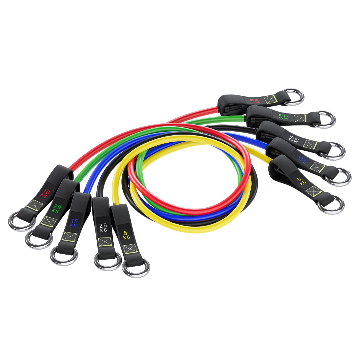 Set Antrenament Extensor Cu 12 Accesorii, Athler Athlete 30, 5 Benzi ...