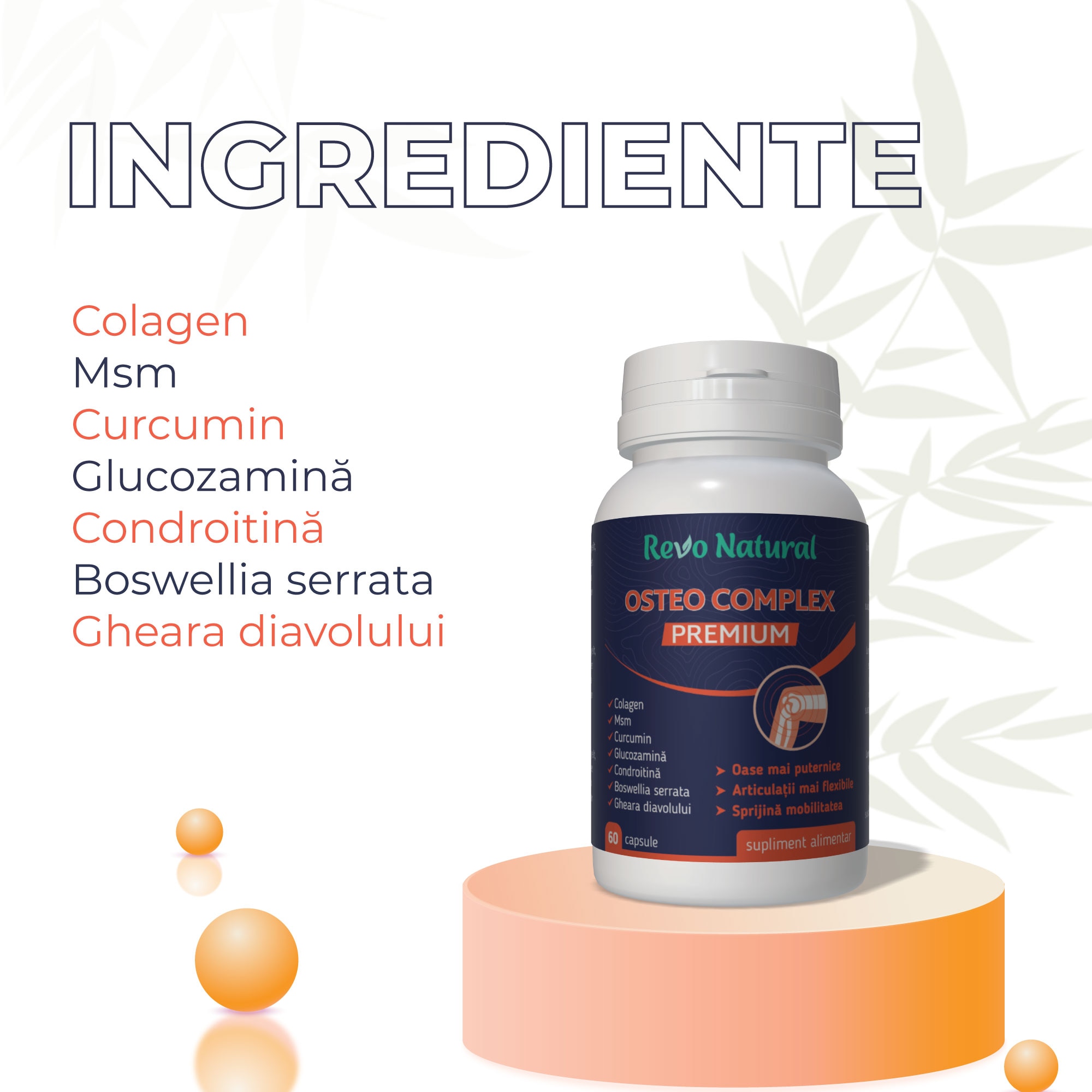 Премиум хранителна добавка за кости и стави Osteo Complex Premium 60 ...