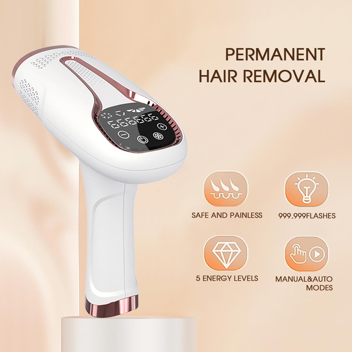 Epilator IPL, 5 Trepte intensitate, Alb - eMAG.ro