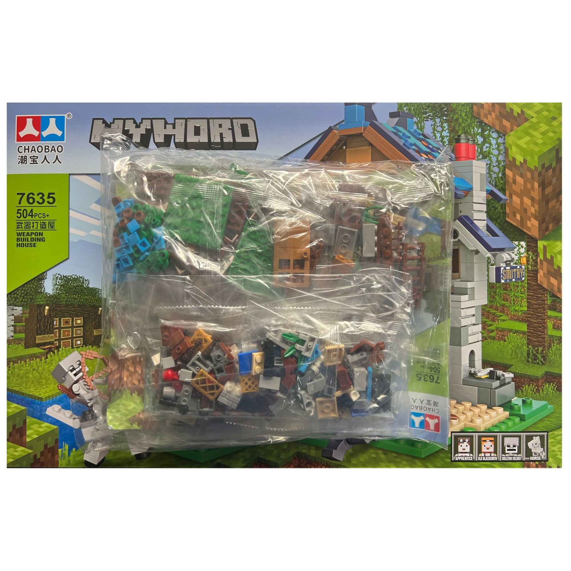 Set de constructie Minecraft Chaobao My World, Casa fierarului, 504 ...