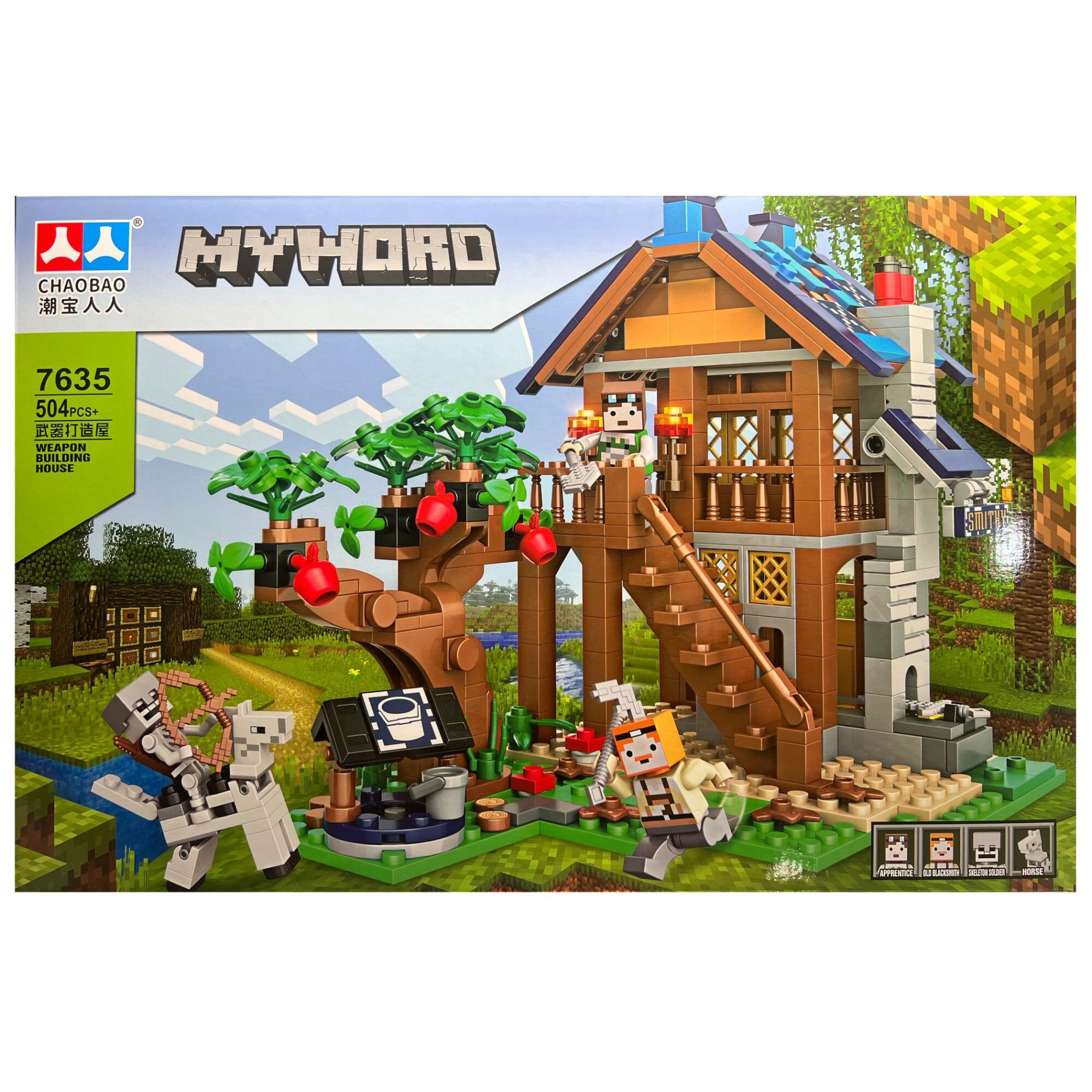 Set de constructie Minecraft Chaobao My World, Casa fierarului, 504 ...