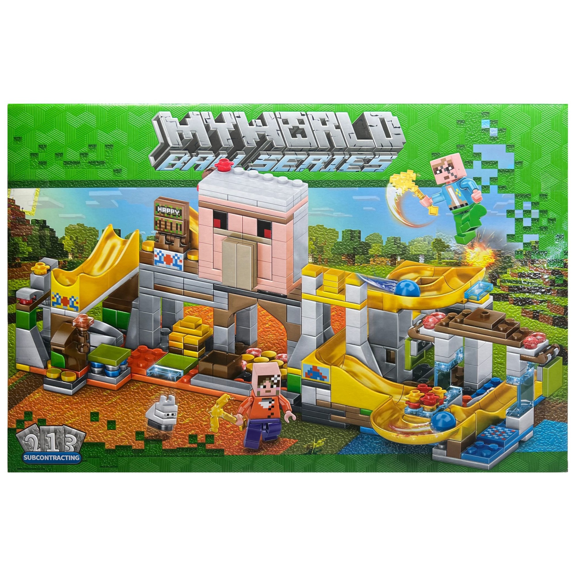 Set de constructie Minecraft LB My World cu parti mobile si efecte ...