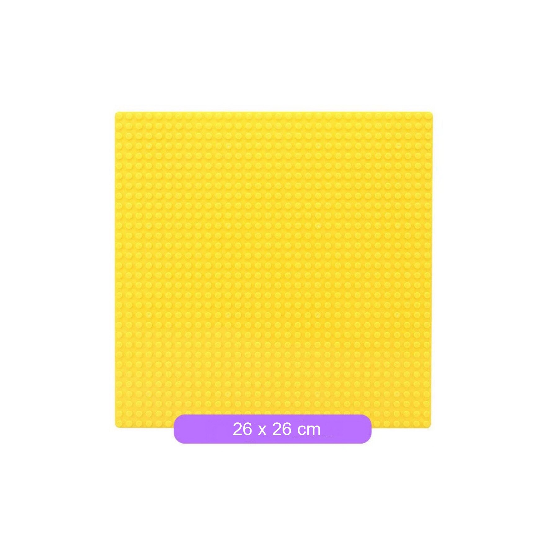 Placa de constructie compatibila Lego, galben 26x26cm - eMAG.ro
