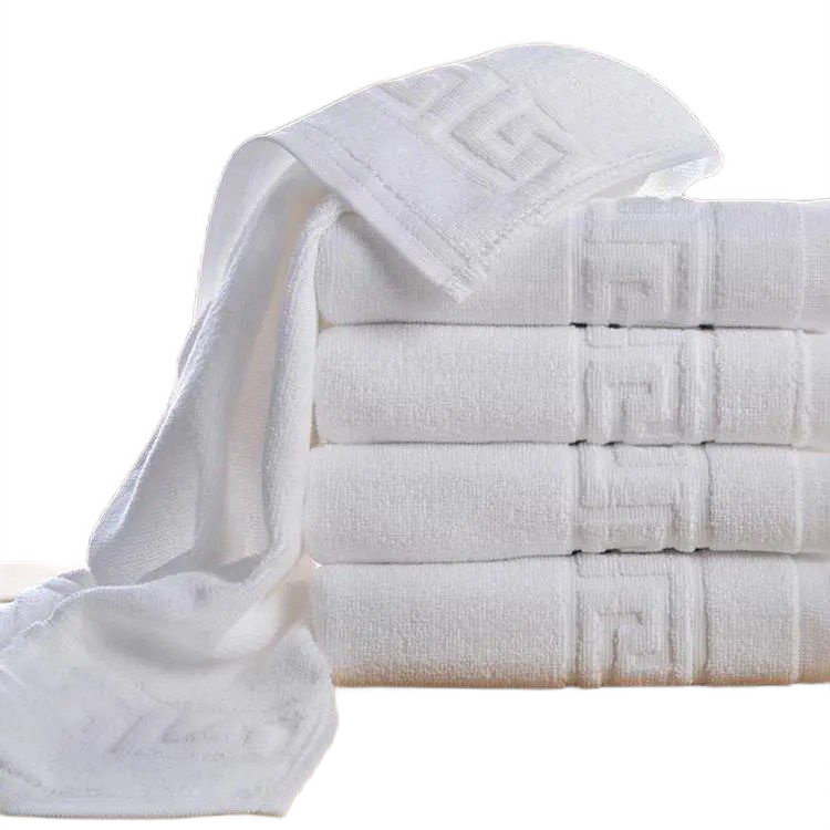 Prosop alb, GREEK BORDER, bumbac 100%, dimensiunea 70x140cm, pentru dus ...