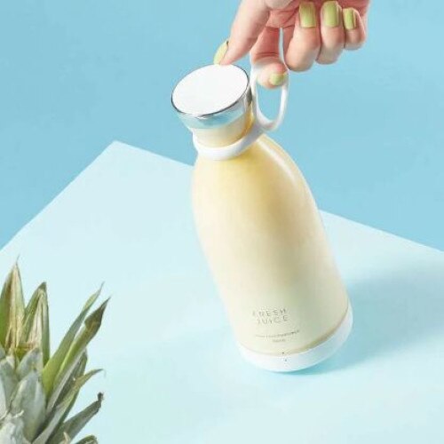 Sticla pentru shake-uri si smoothie-uri, Jucify - Alb - eMAG.ro